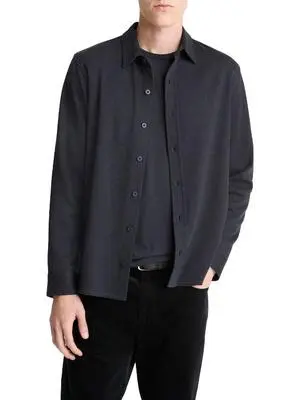VINCE Herringbone Button-up Shirt