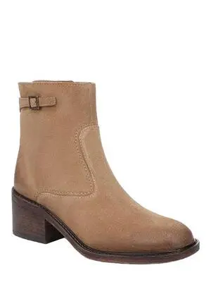 Franco Sarto Nylea Leather Bootie - Toast Brown