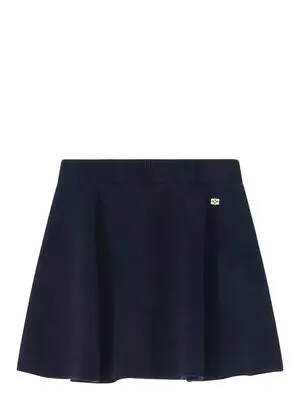 GANNI Mini Skirt With Logo - Blue