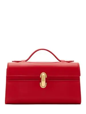 Savette Savette Symmetry Leather Pochette Red
