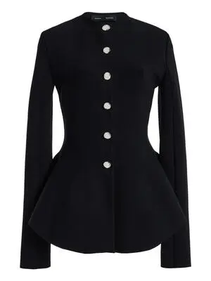 Proenza Schouler Dasha Compact-knit Jacket - Black