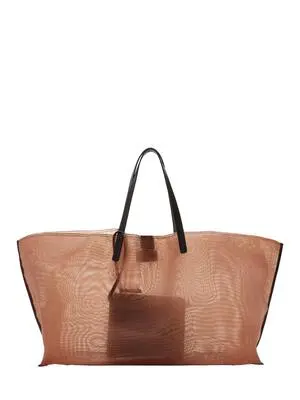 Staud Christos Large Mesh Tote Bag - Neutral