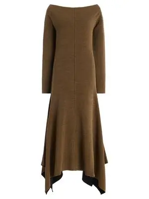 Proenza Schouler Romi Knit Midi Dress - Brown