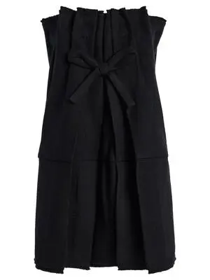 Prada Chevron Wool Mini Dress - Black