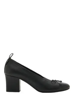 Miu Miu Lan Leather Pumps Black