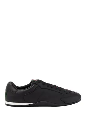 Gucci Leather Shift Sneakers - Black