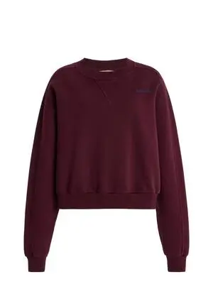 SANDERLAK Cotton Jersey Sweatshirt - Purple
