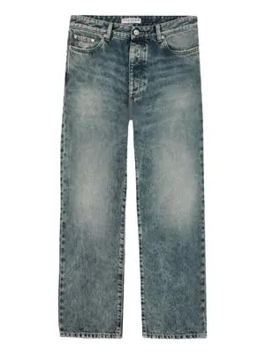 ICON DENIM LA Five-pocket Straight Leg Jeans - Blue