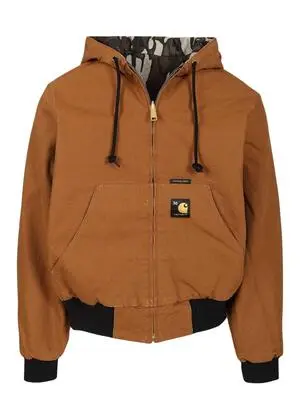 Carhartt Work In Progress Og Active Leather Jacket - Brown