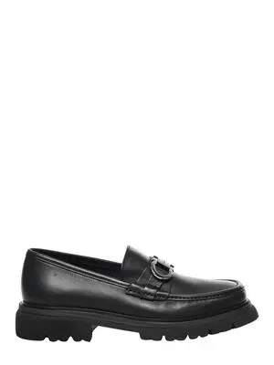 FERRAGAMO Gancini Loafer - Black