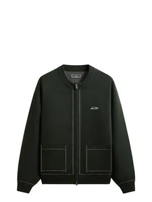 Kith Faux Stitch Joey Full Zip Stadium Jacket - Green