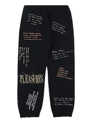 PLEASURES Remote Sweatpants - Black