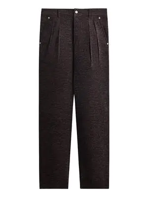 Kith Chenille Brett Pleated Taper Trousers - Brown