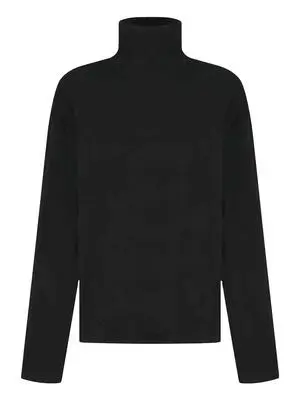 AMOMENTO Slim Fit Turtleneck T-shirt - Black