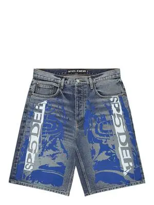 SP5DER Moto Gt Denim Short - Blue