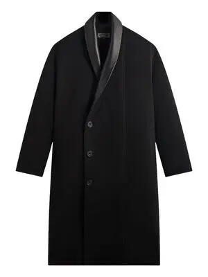Kith Shawl Collar Wool Bernard Coat - Black