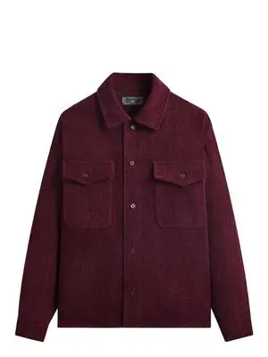 Kith Herringbone Velour Henson Buttondown - Red