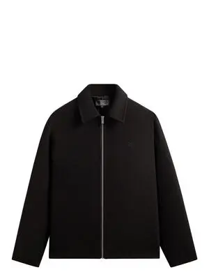 Kith Felted Jersey Lane Coaches Jacket - Black