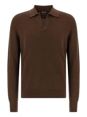 Zegna Polo Shirt - Brown