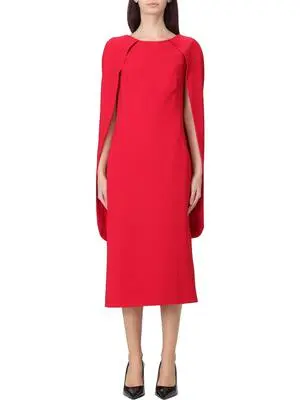 Alberta Ferretti Midi Dress - Red