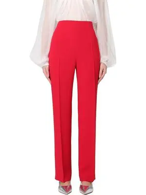 Alberta Ferretti Wide Leg Trousers - Red