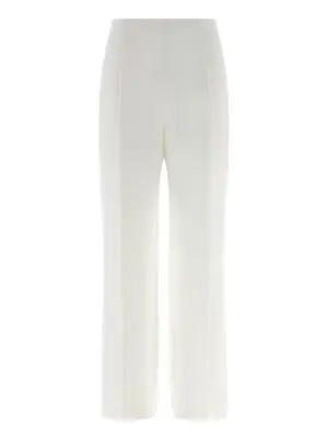 Alberta Ferretti Wide Leg Trousers White
