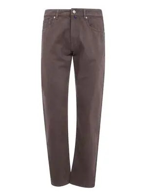 Incotex Straight Leg Jeans - Brown