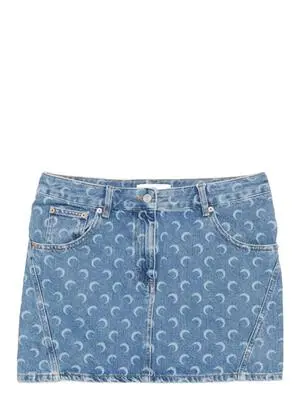 MARINE SERRE Printed Skirt - Blue