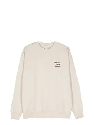 Drole De Monsieur Not From Paris Madame" Graphic Sweatshirt - Mastic