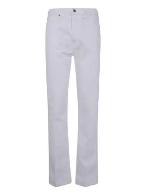 FRAME Straight Leg Jeans - White