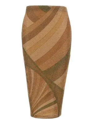 Emilio Pucci Pencil Skirt - Gold