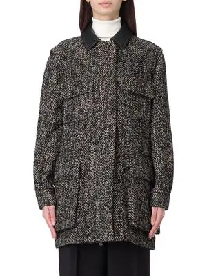 Max Mara Textured Mid Length Coat - Brown