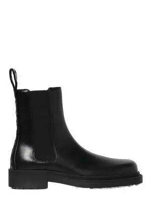 Bottega Veneta Leather Chelsea Boots - Black