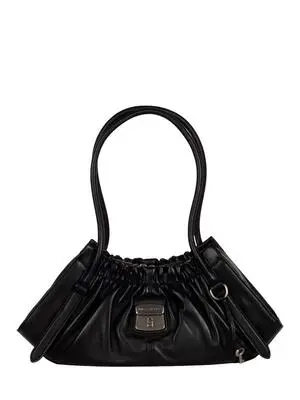 Marc Jacobs Cristina Leather Shoulder Bag - Black