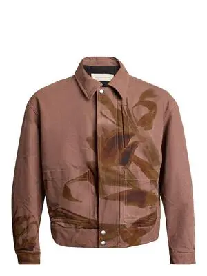 Dries Van Noten Cotton Floral Blouson Jacket - Old Rose