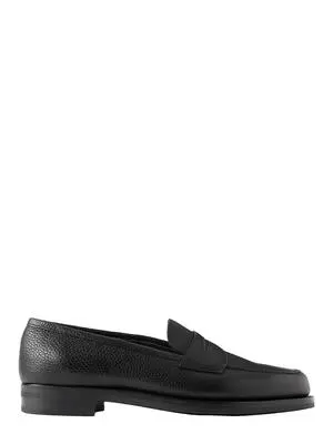 EDWARD GREEN Pimlico Full-grain Leather Penny Loafers - Black
