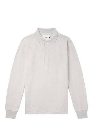 DRAKE'S Cotton-jersey Polo Shirt - Gray
