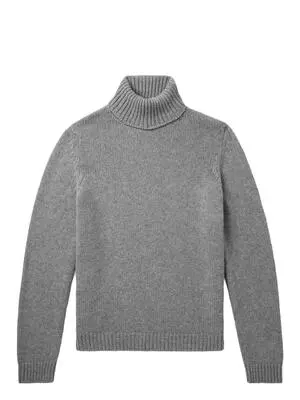 Anderson & Sheppard Cashmere Rollneck Sweater - Gray