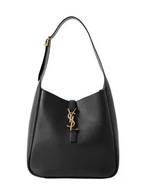 Saint Laurent SAINT LAURENT Le 5 À 7 Leather Shoulder Bag Black