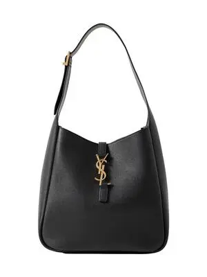 Saint Laurent SAINT LAURENT Le 5 À 7 Leather Shoulder Bag Black