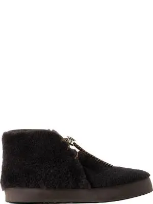 Le Monde Beryl Desert Shearling Ankle Boots - Brown