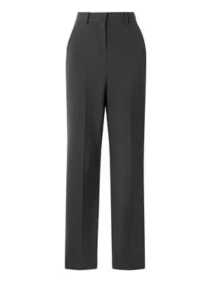 Calvin Klein Lucia Wool Slim-Leg Pants Dark Gray