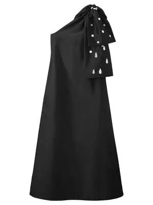 Bernadette Winnie One-shoulder Taffeta Gown - Black