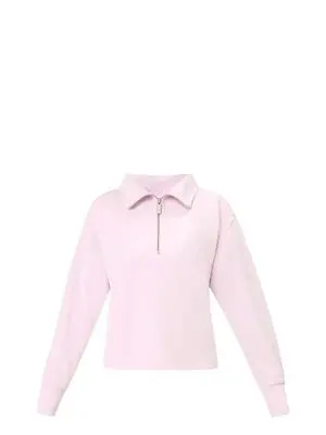 Sweaty Betty Sand Wash Half-zip Sweatshirt - Frost Pink