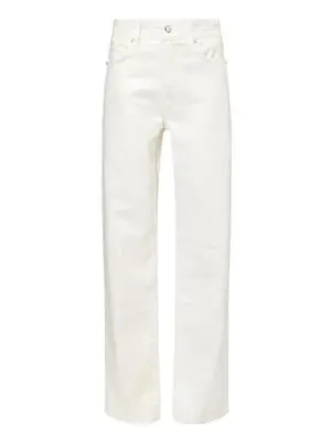 Paige Straight-leg Denim Jeans - Pearl White Coating