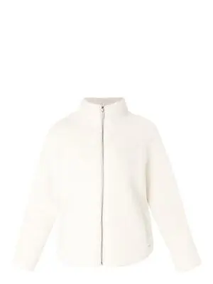 Sweaty Betty Navigate Funnel-neck Sherpa Jacket - Studio White