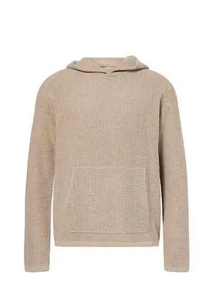 Paige Waffle Knit Hoody - Mojave Sand