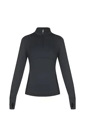 Sweaty Betty Therma Half-zip Midlayer Top - Black