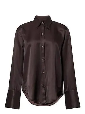 Citizens Of Humanity Silk And Cotton Shirt - Chocolate Dk Brown