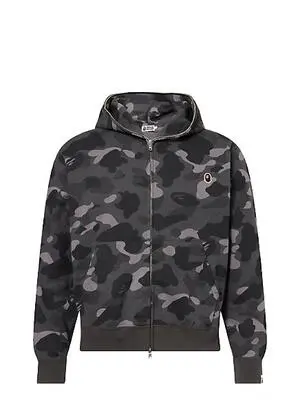 A BATHING APE Camouflage-print Cotton Hoody - Black